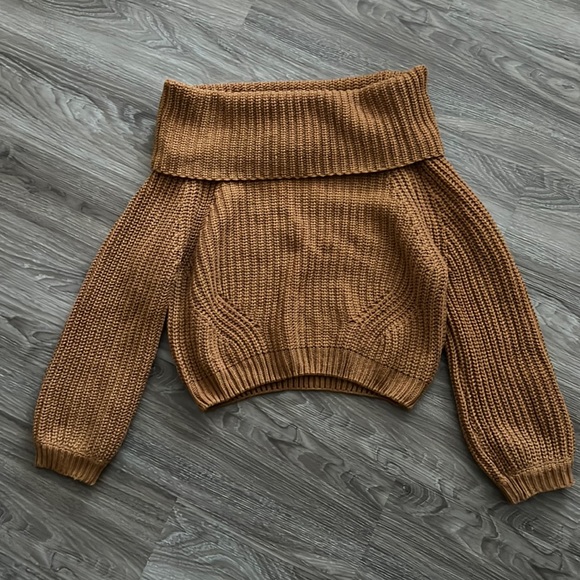 Lulus | Sweaters | Lulus Carmichael Black Offtheshoulder Knit Sweater ...